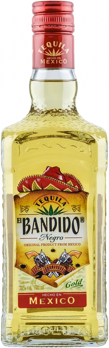 El Bandido Negro Gold – текила Эль Бандидо Негро Голд в винотеках ...